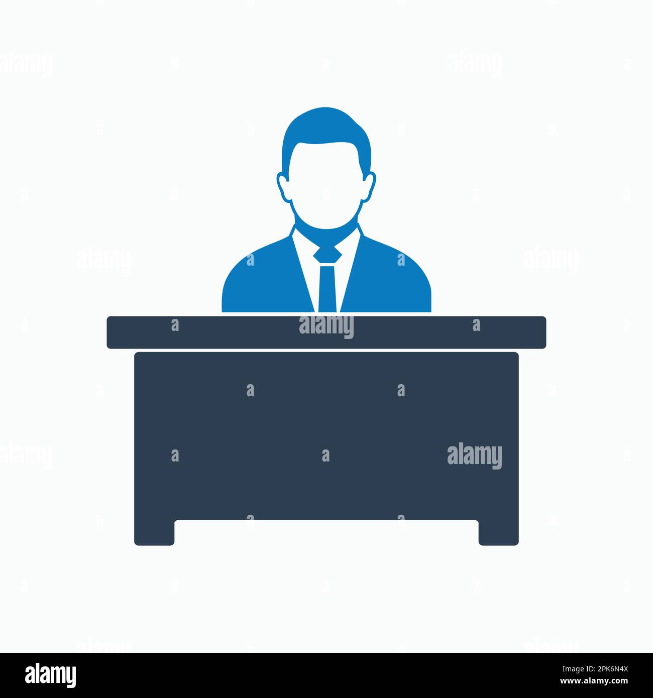 Manager Icon. Flat style vector EPS Stock Vector Image & Art - Alamy