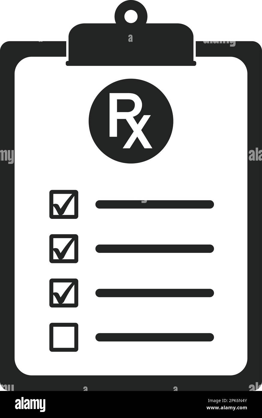 Medical Test Report Icon on clipboard symbol. Flat style vector EPS ...