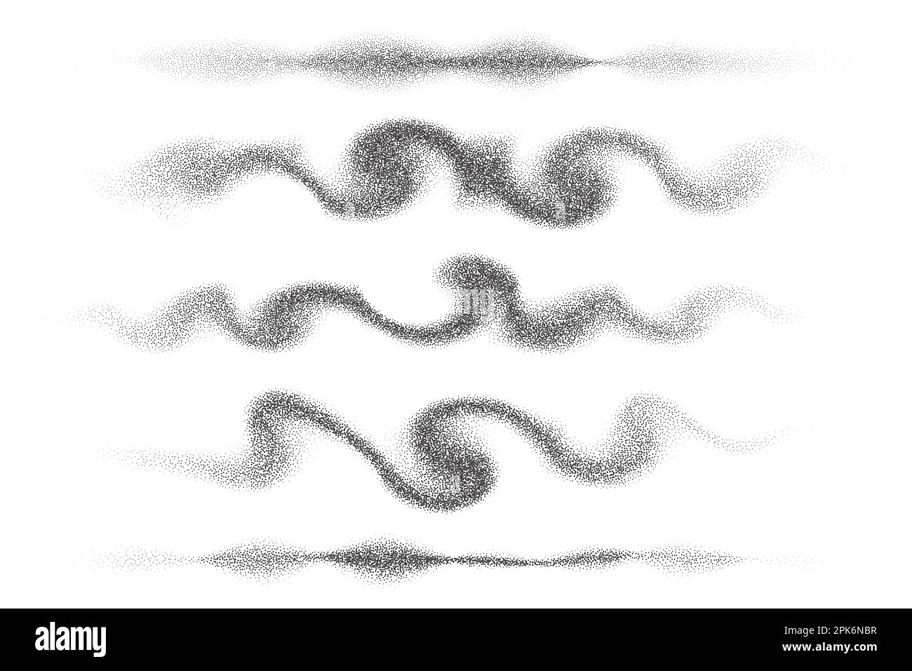 Wavy smoke effect. Wind and spray with dust texture. Grainy gradient ...