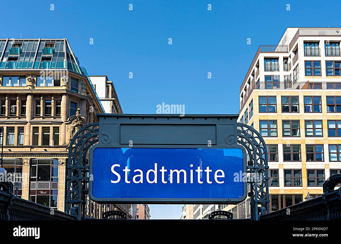 Underground, Stadtmitte entrance, Berlin, Germany Stock Photo - Alamy