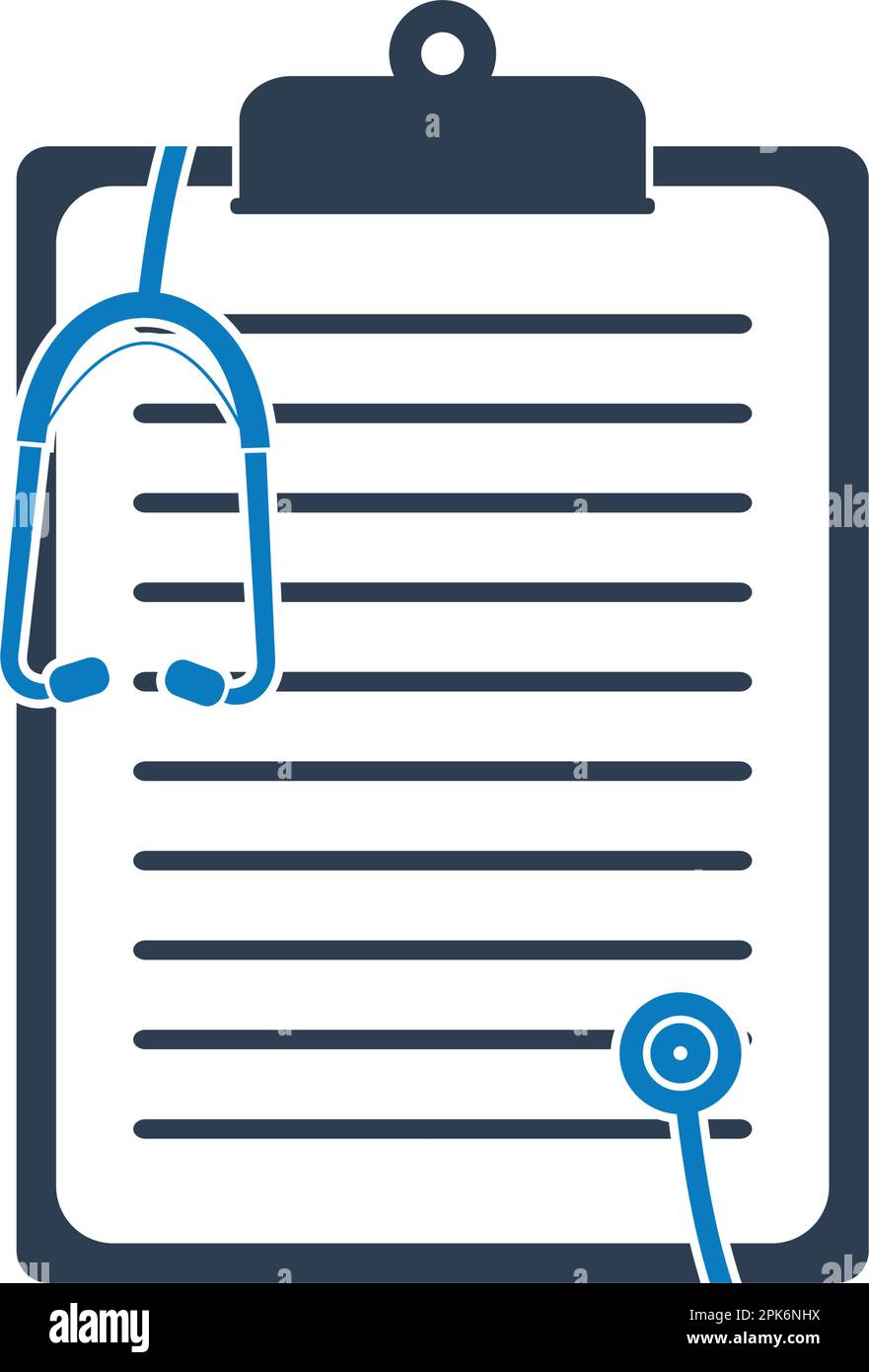 Medical report icon. Flat style vector EPS Stock Vector Image & Art - Alamy