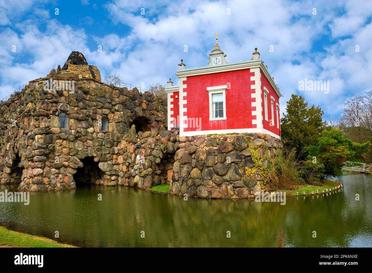 Stein Island with the Villa Hamilton, Woerlitz Park, UNESCO World ...