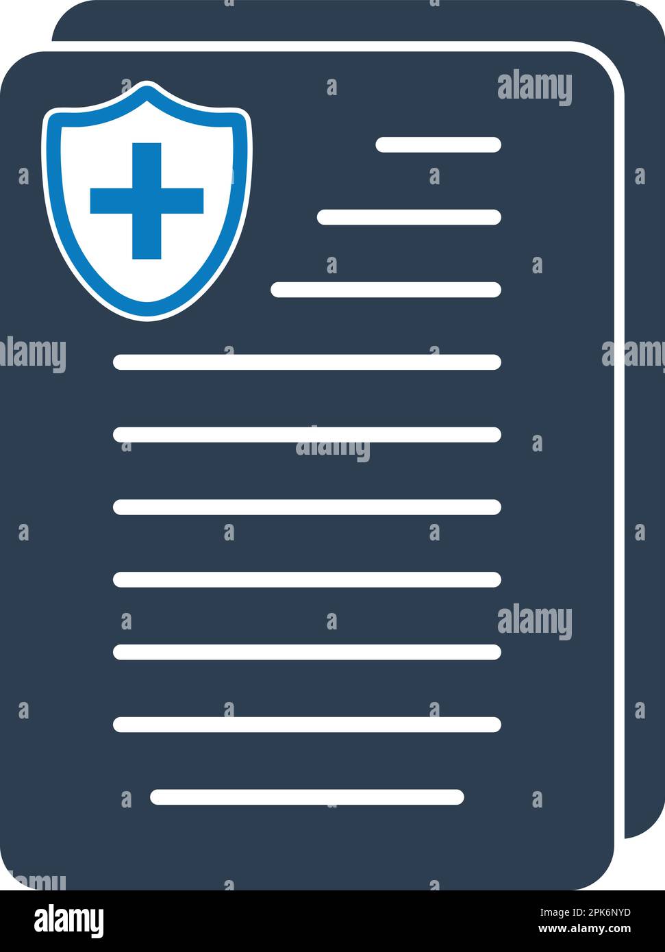Medical and healthcare insurance icon. Flat style vector EPS Stock ...