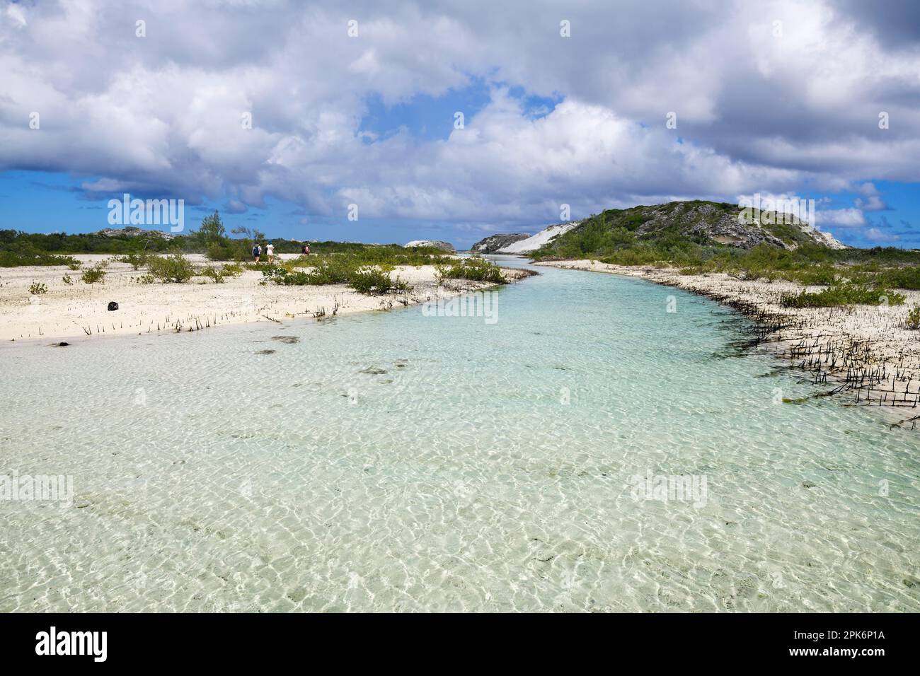 Water Channel to Rachels Bubble Bath, Compass Cay, Exuma Cays, Bahamas ...