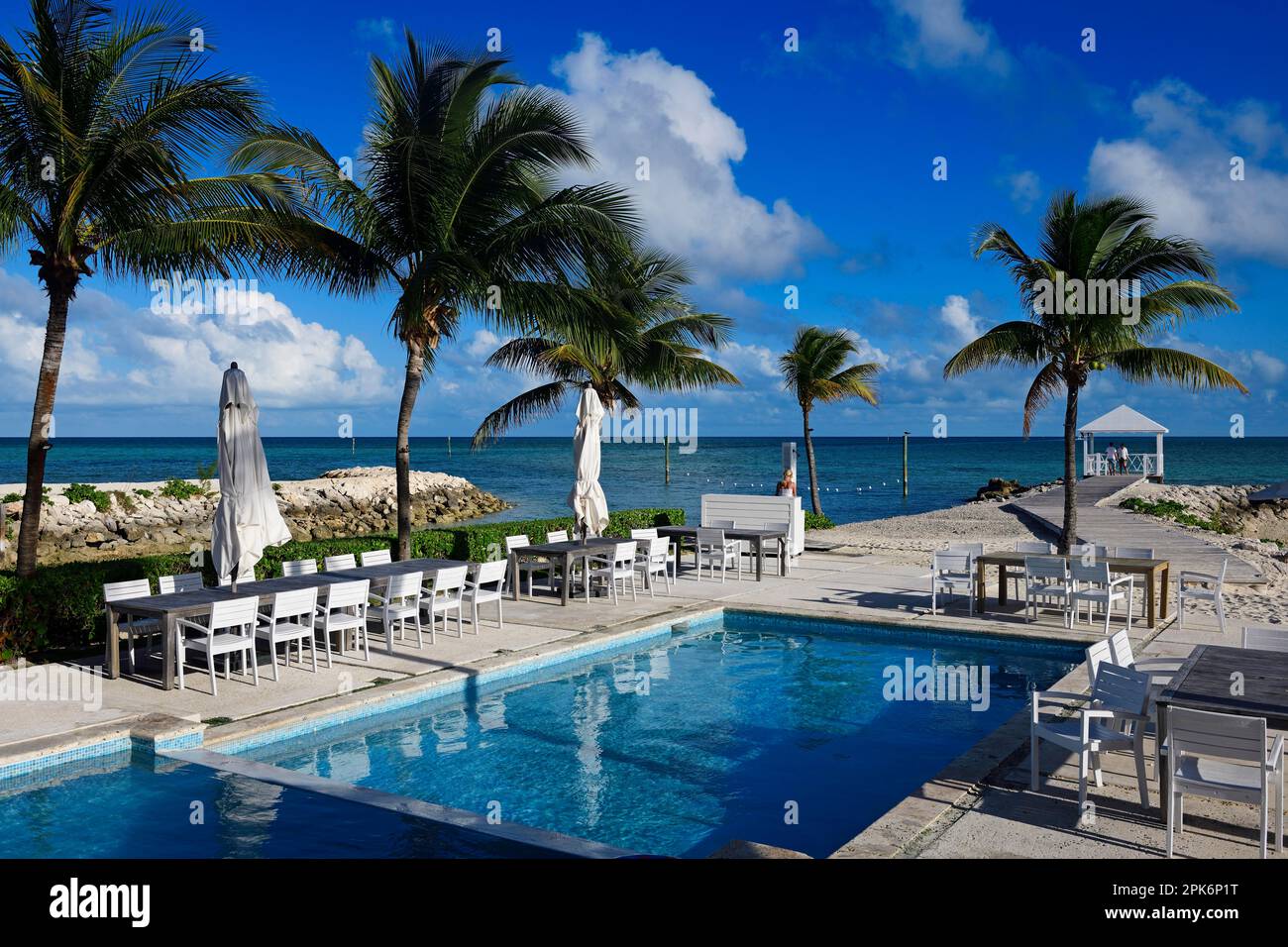 Pool area in the marina ofPalm Cay Harbour, Nassau, New Providence ...