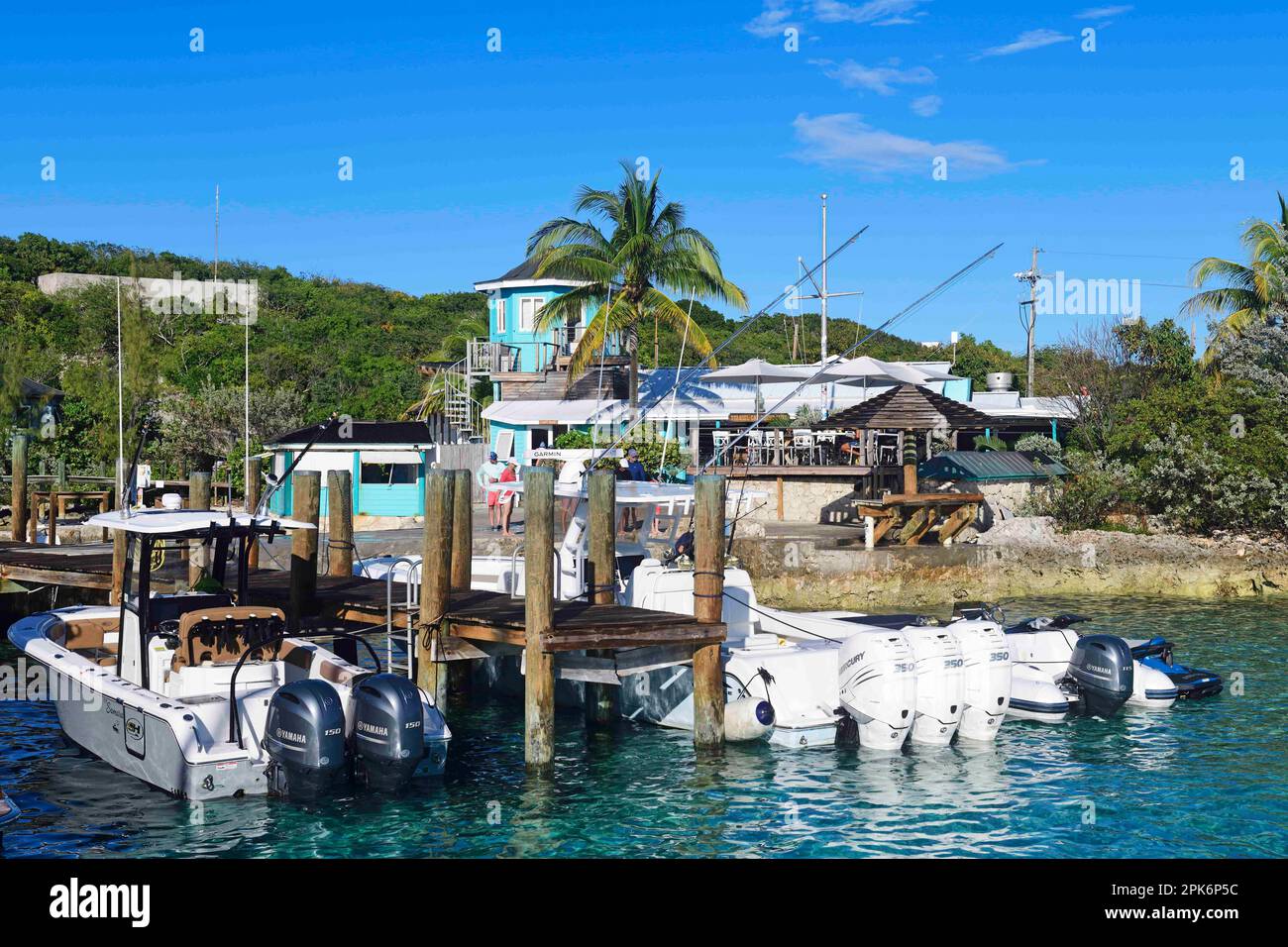 Staniel Cay Harbour, Exuma Cays, Bahamas Stock Photo - Alamy
