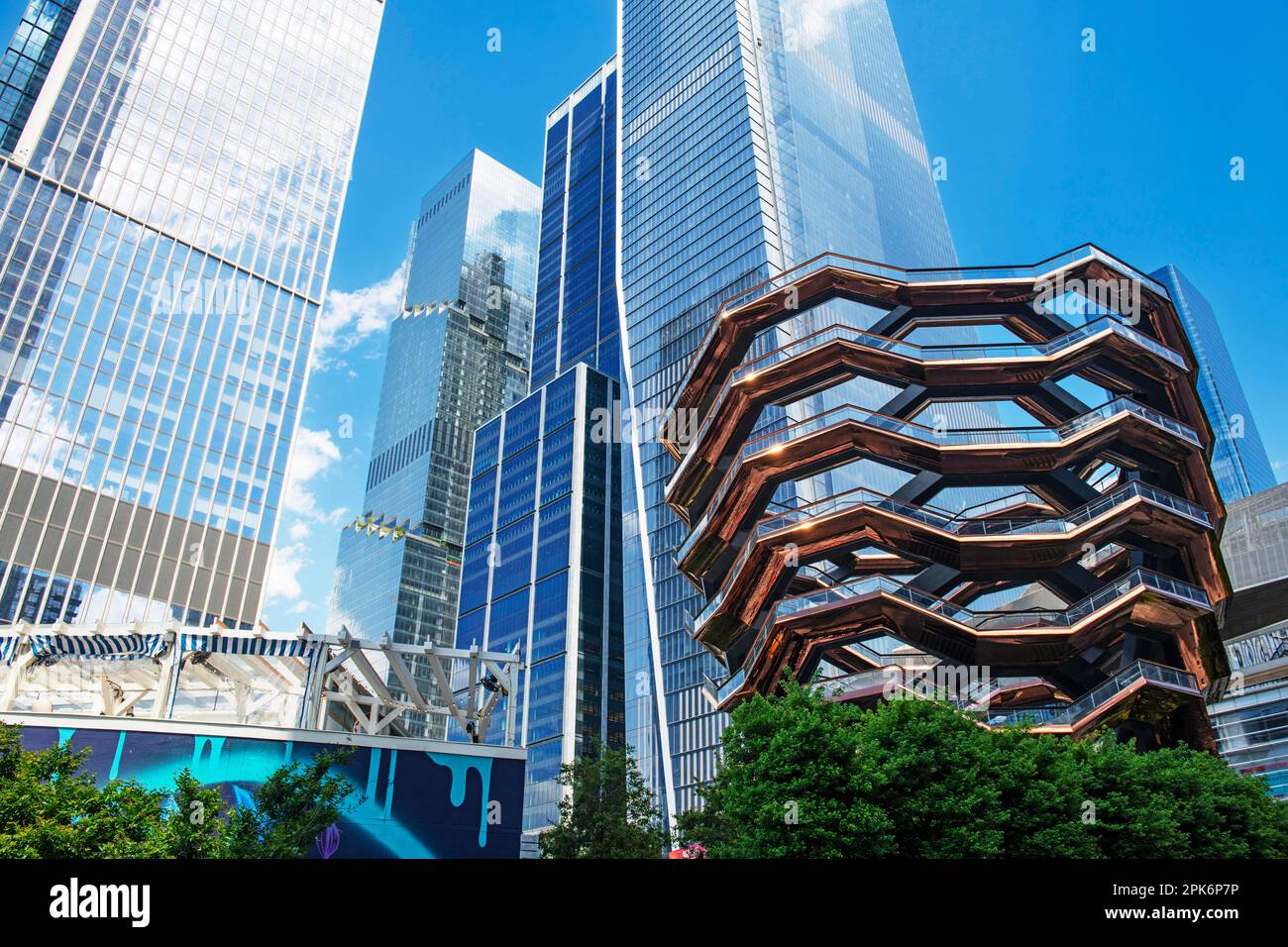 The Vessel, Hudson Yards, The Edge-Gebaeude, Manhattan, New York City ...