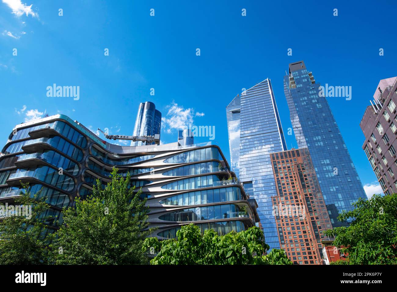 View from the Highline Trail at 520 West 28th Street by Zaha Hadid ...