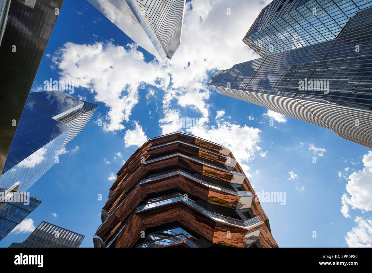 The Vessel, Hudson Yards, The Edge-Gebaeude, Manhattan, New York City ...