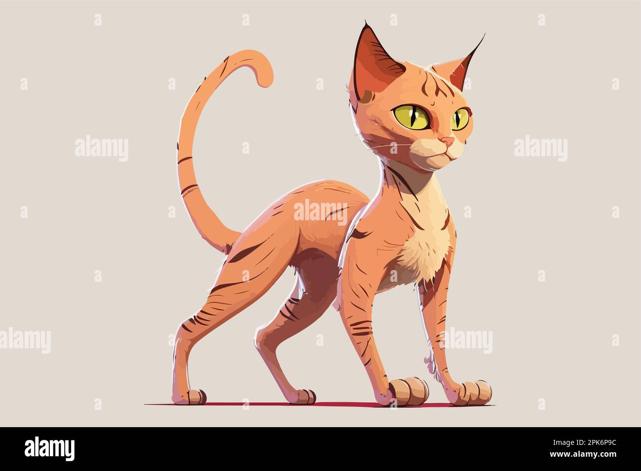 Cartoon cat full body scary Stock Vector Images - Alamy