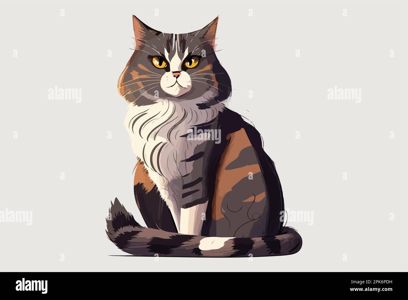 Cartoon cat full body scary Stock Vector Images - Alamy