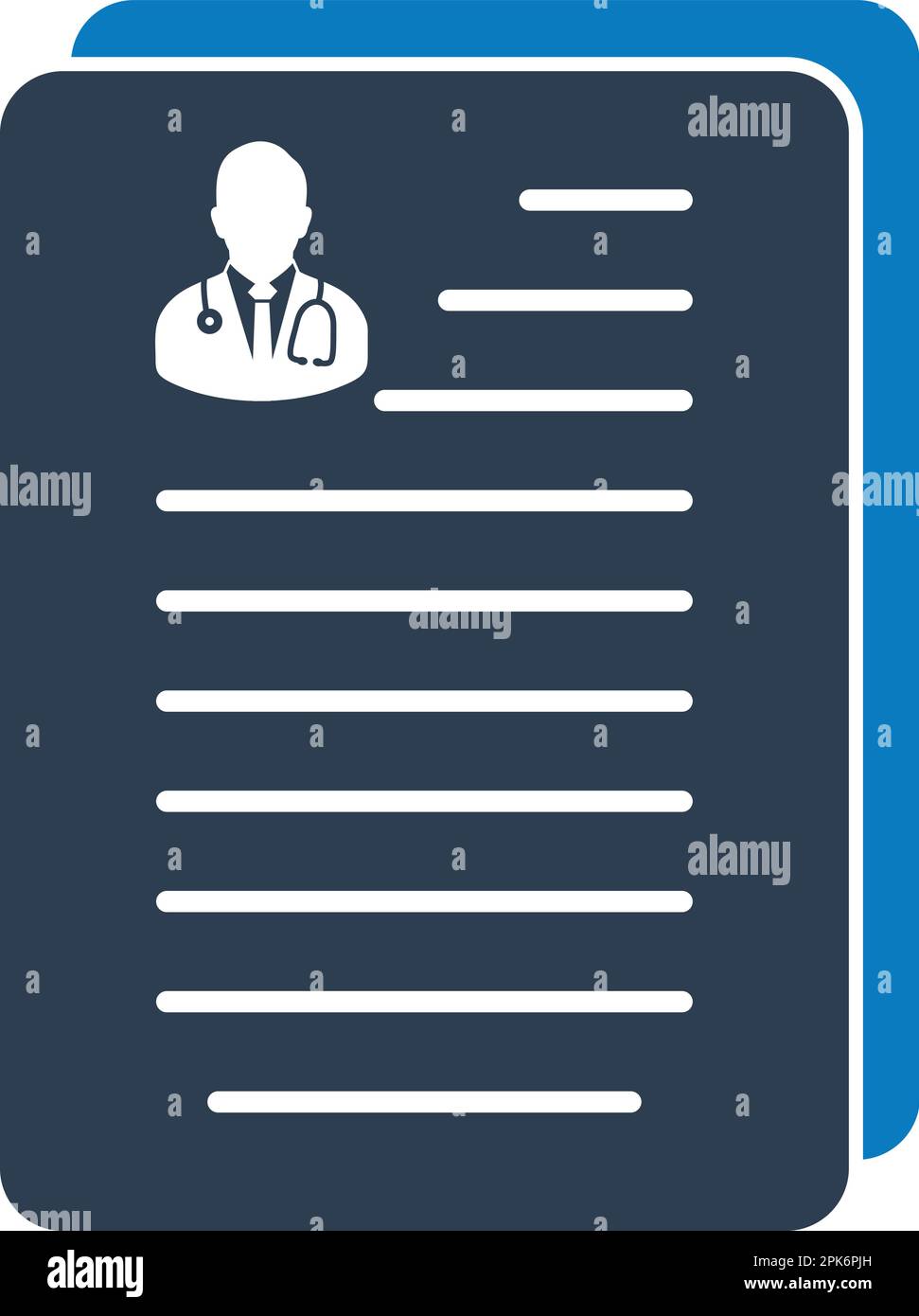 Medical Test Report Icon. Flat style vector EPS Stock Vector Image ...