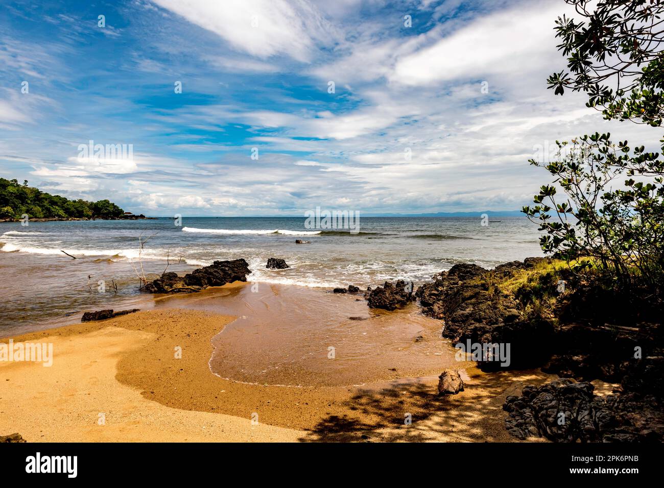Beach of the masoala national park in the northeast of madagascar Stock ...