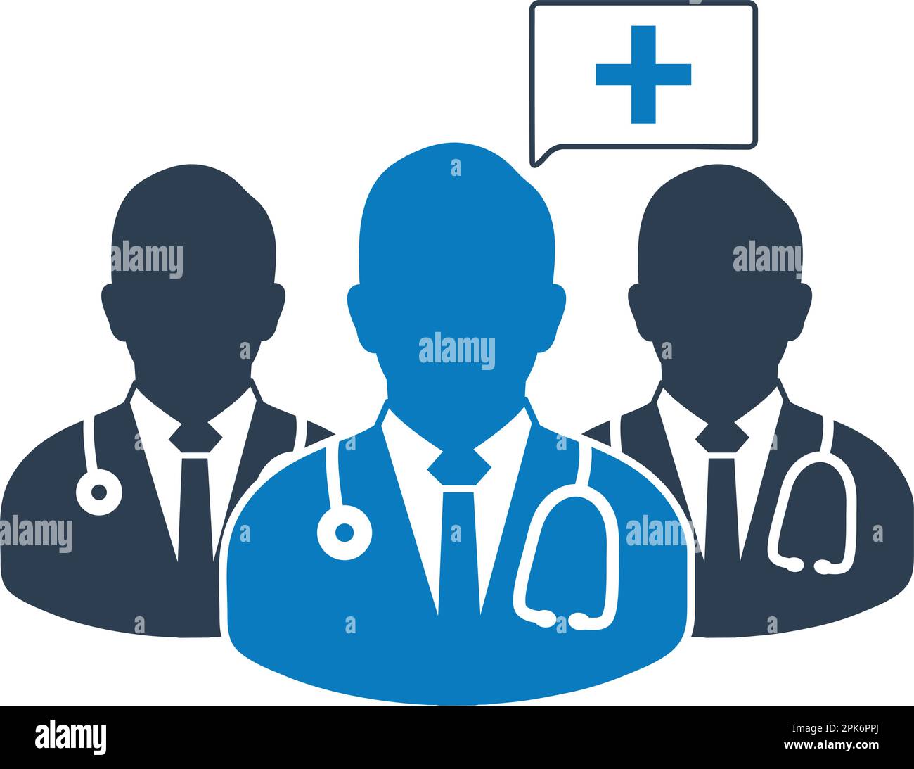 Medical Team Icon. Flat style vector EPS Stock Vector Image & Art - Alamy
