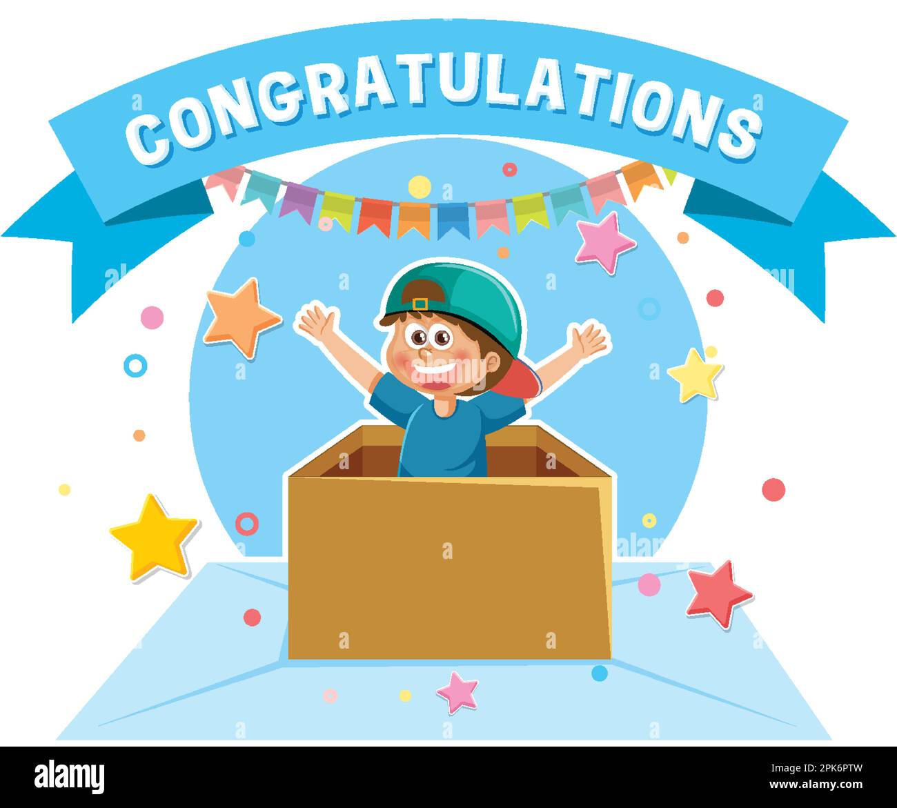 Congratulations message for banner or poster design illustration Stock ...