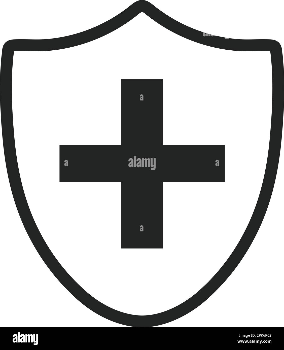 Medical Shield Icon. Flat style vector EPS Stock Vector Image & Art - Alamy