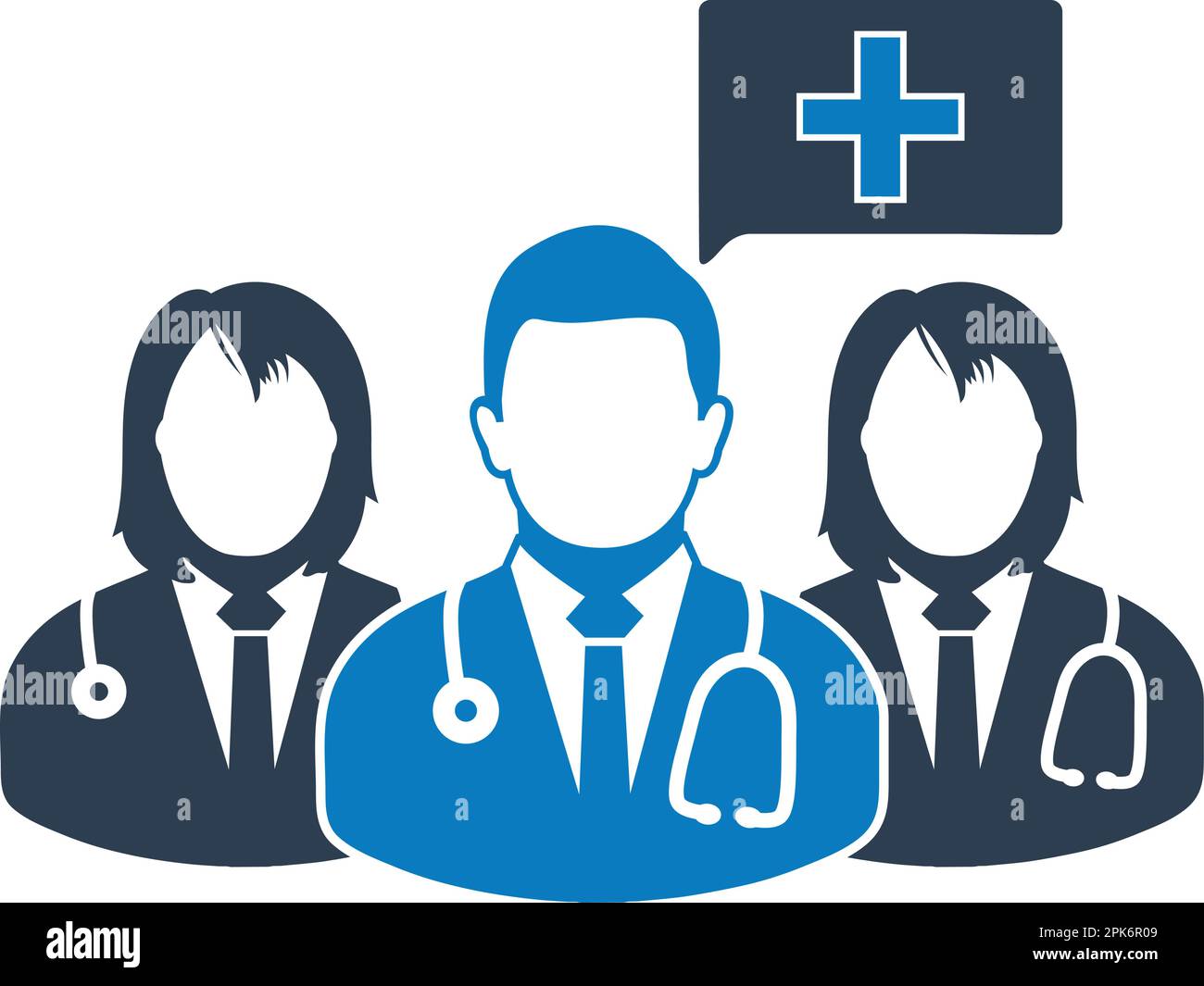 Medical Team Icon. Flat style vector EPS Stock Vector Image & Art - Alamy