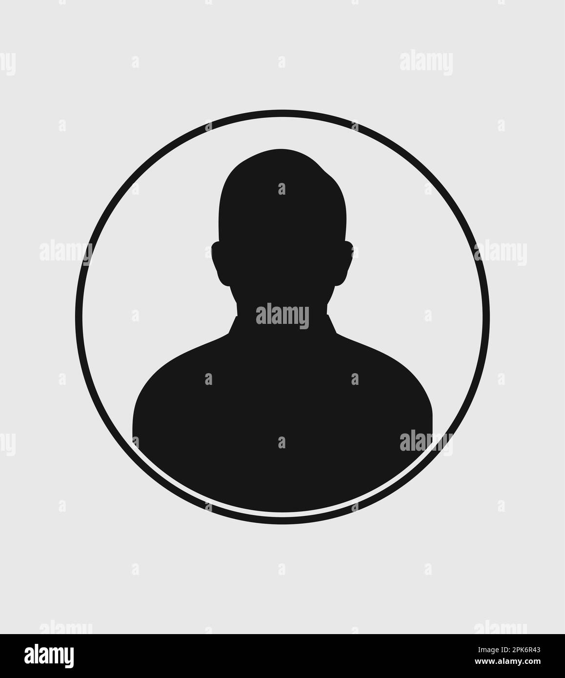 Man profile Icon with circle shape on gray Background Stock Vector ...