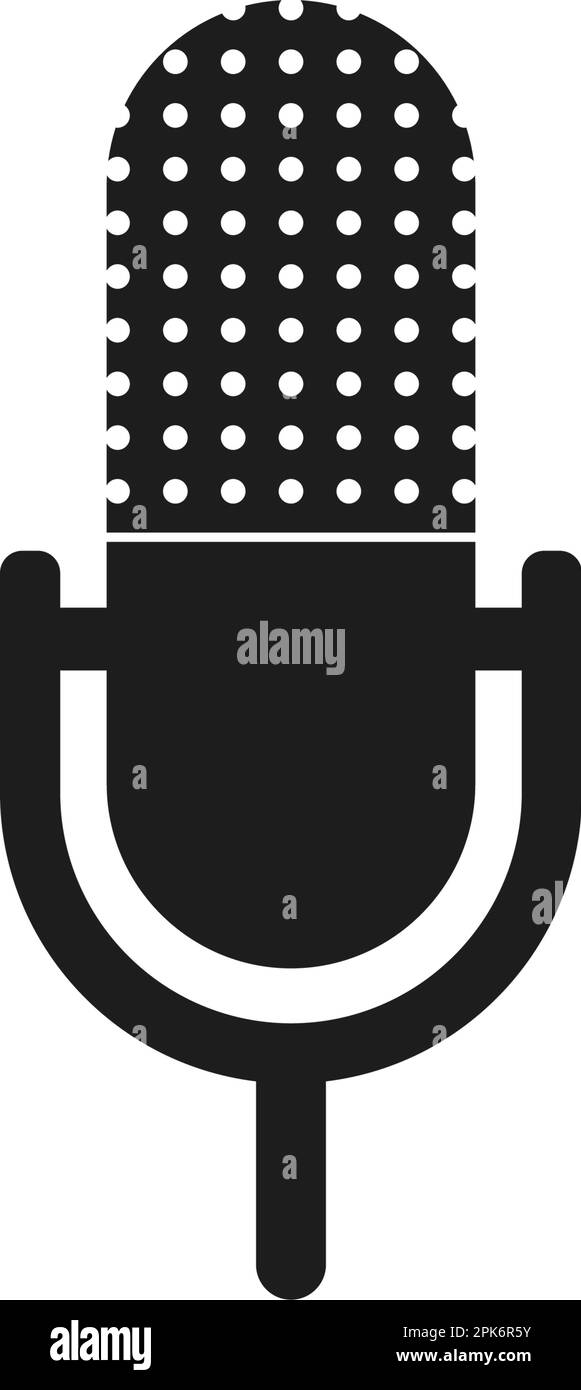 Microphone icon. Flat style vector EPS Stock Vector Image & Art - Alamy