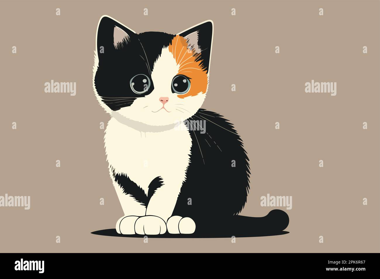 Cartoon cat full body scary Stock Vector Images - Alamy
