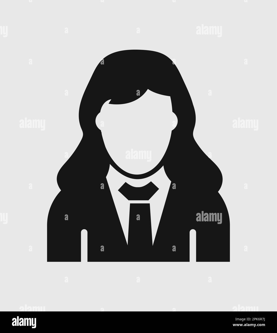 Corporate woman Icon. Flat style vector EPS Stock Vector Image & Art ...