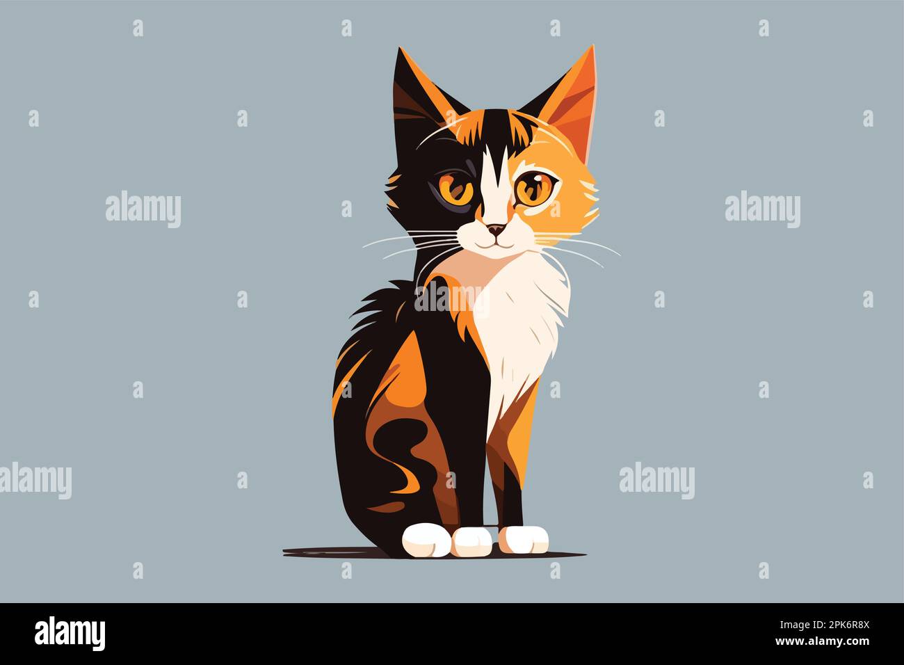 Cartoon cat full body scary Stock Vector Images - Alamy