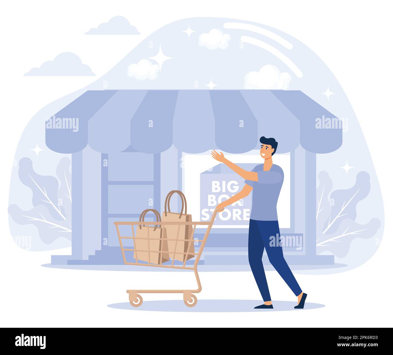 Mall anchor store Stock Vector Images - Alamy