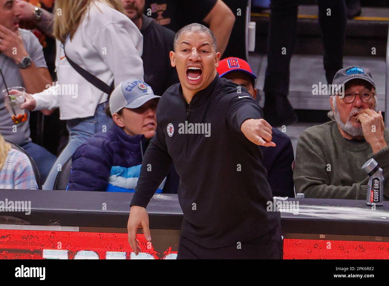 Los Angeles, California, USA. 5th Apr, 2023. Los Angeles Clippers head ...