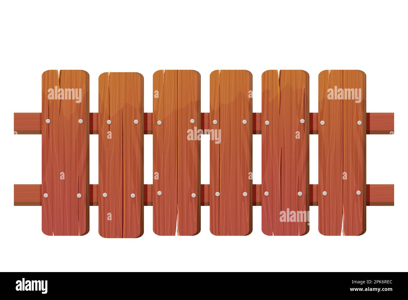 Wooden fencing on farm, ranch, garden isolated country timber fence in ...