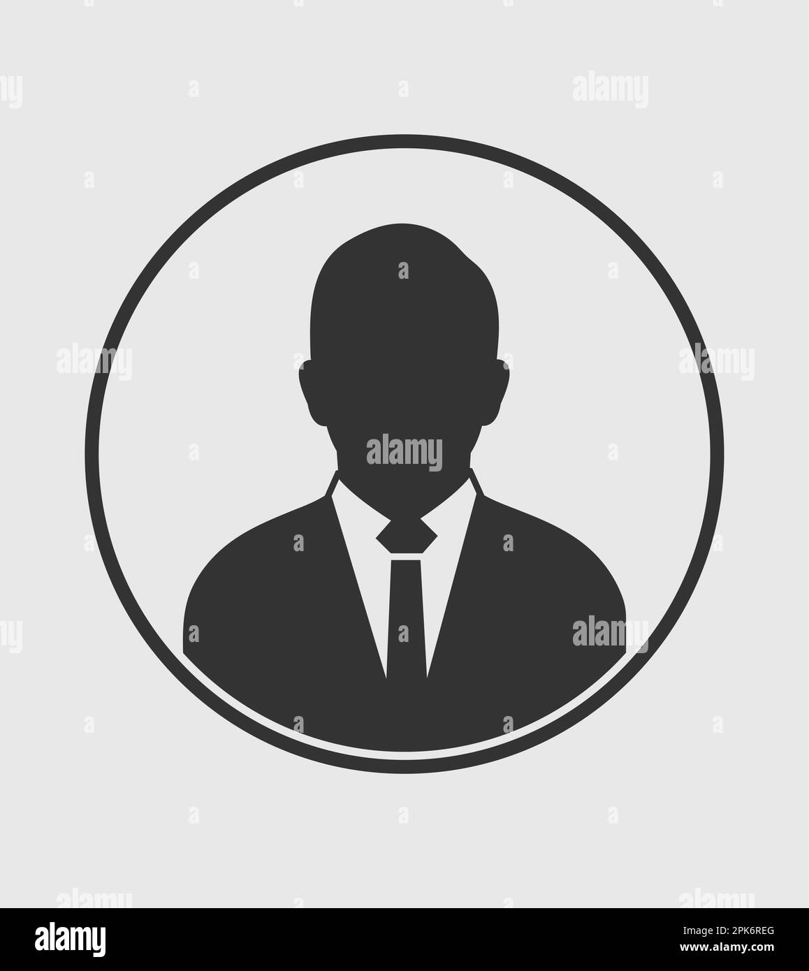 Corporate man Icon with circle shape. Flat style vector EPS Stock ...