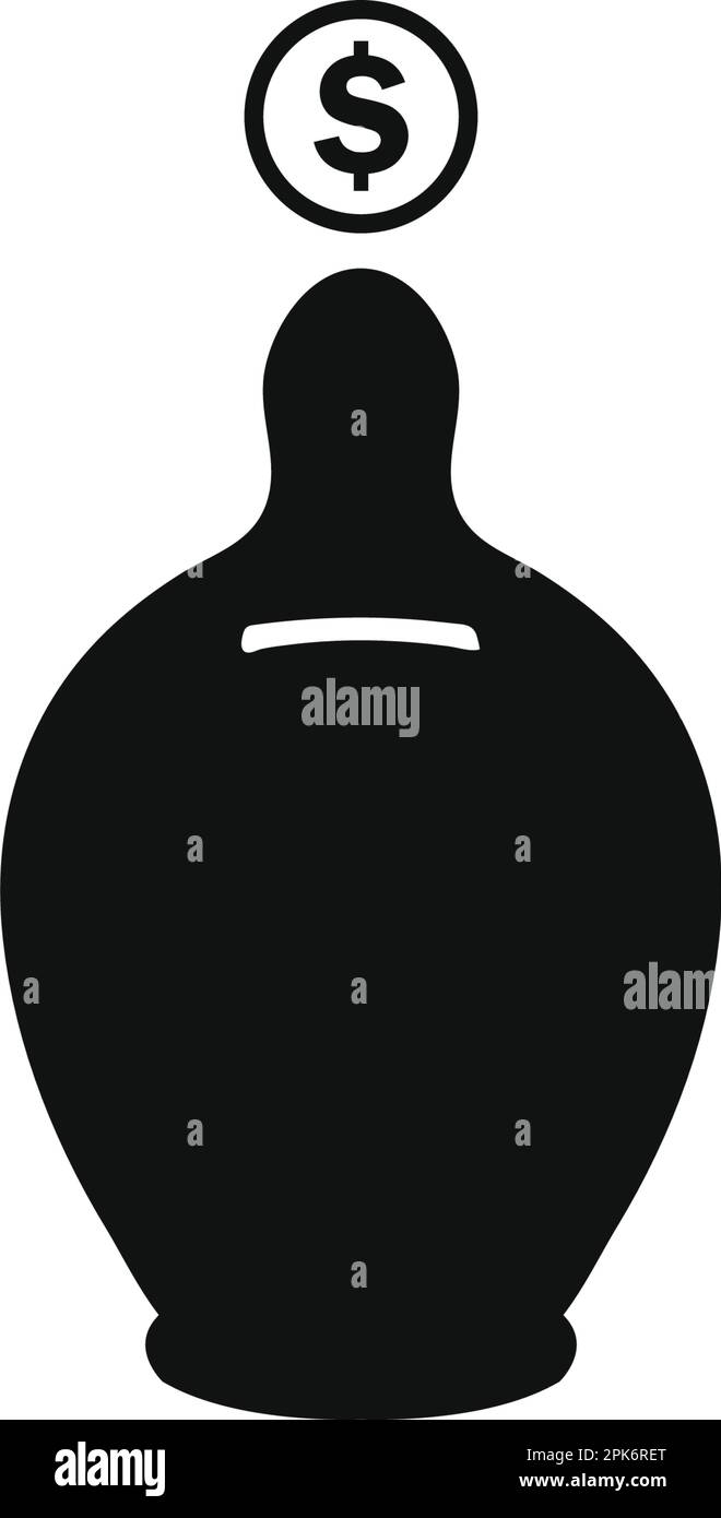 Money Box Icon. Flat style vector EPS Stock Vector Image & Art - Alamy