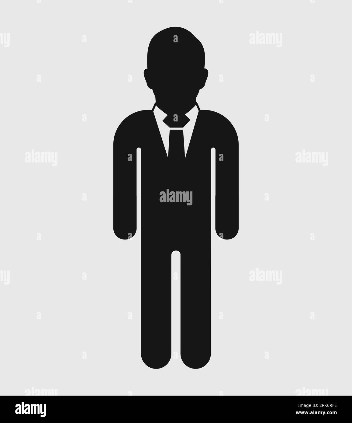 Standing Corporate Man Icon. Flat style vector EPS Stock Vector Image ...