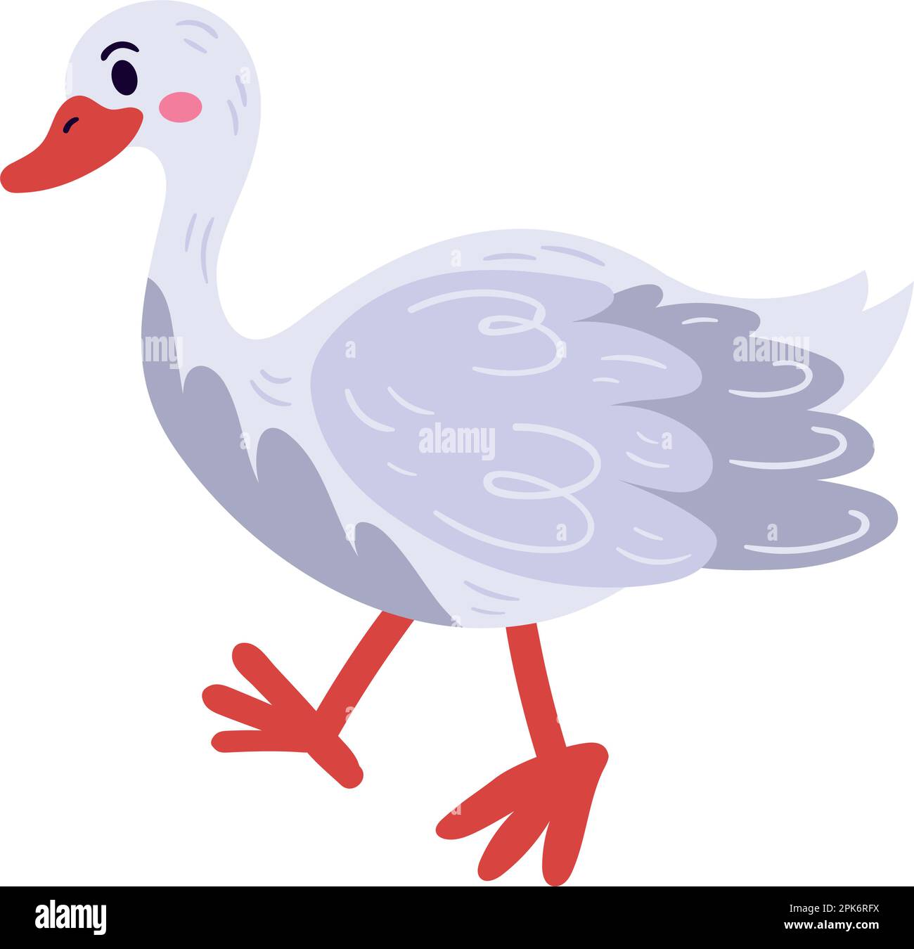 Cute farm goose standing Stock Vector Image & Art - Alamy