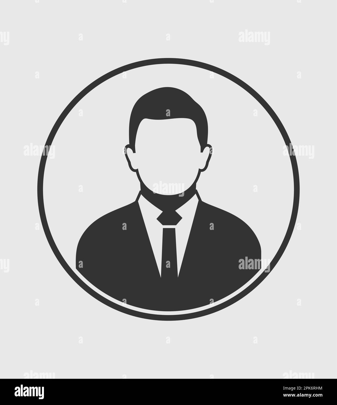 Corporate man Icon with circle shape. Flat style vector EPS Stock ...