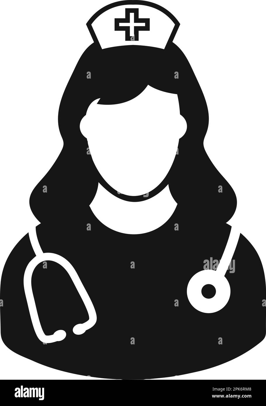 Nurse Icon. Flat style vector EPS Stock Vector Image & Art - Alamy