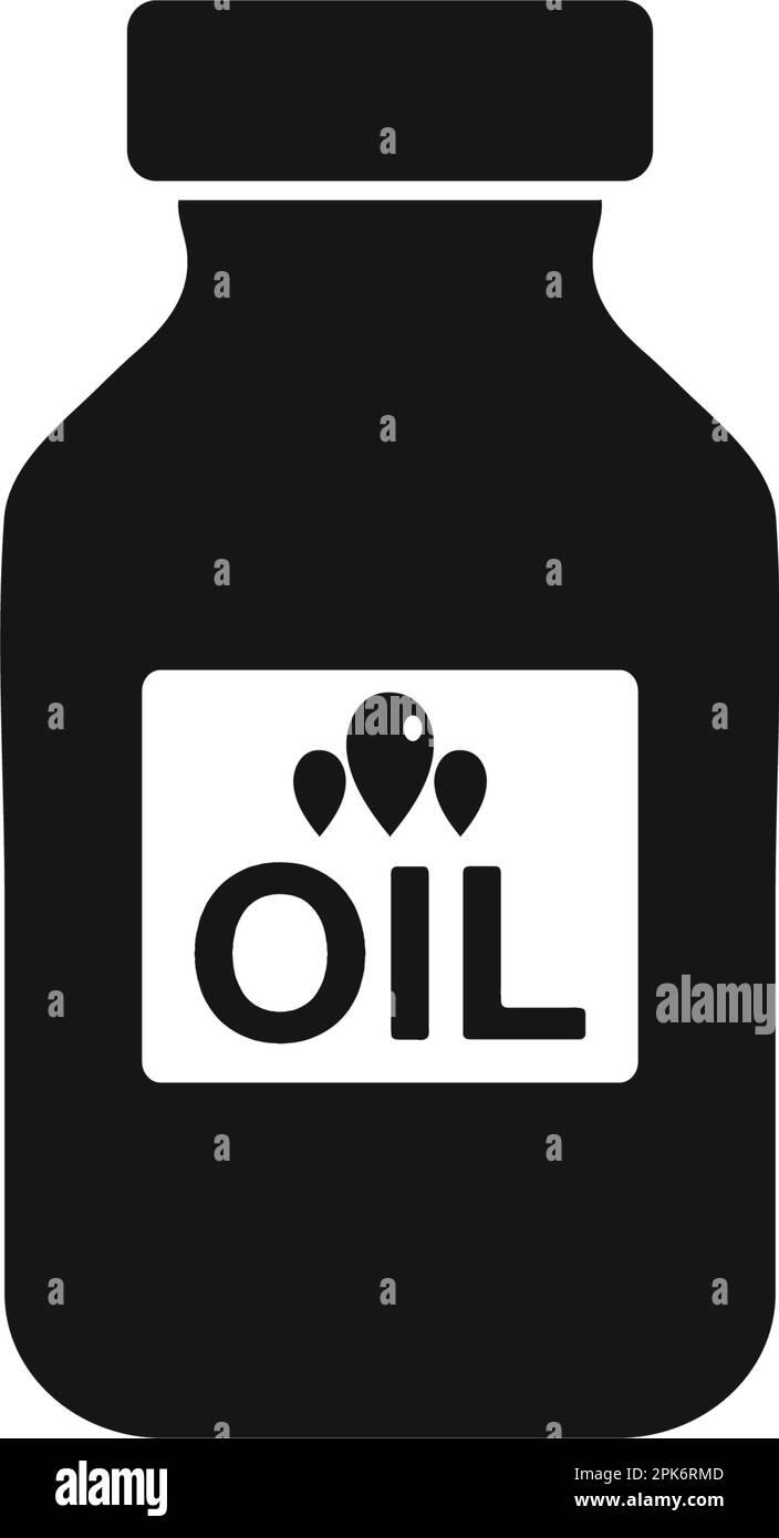 Oil Bottle icon. Editable Vector EPS Symbol Illustration Stock Vector ...
