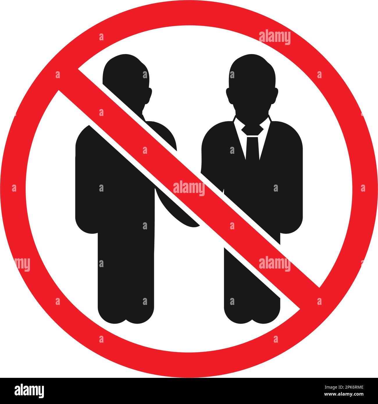 Avoid Connection, Contact Icon. Editable Vector Symbol Illustration ...