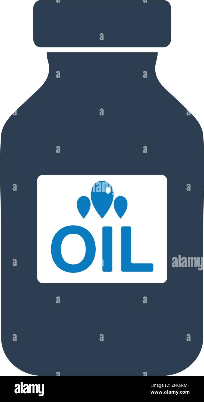 Cooking Oil Bottle icon. Editable Vector EPS Symbol Illustration Stock ...