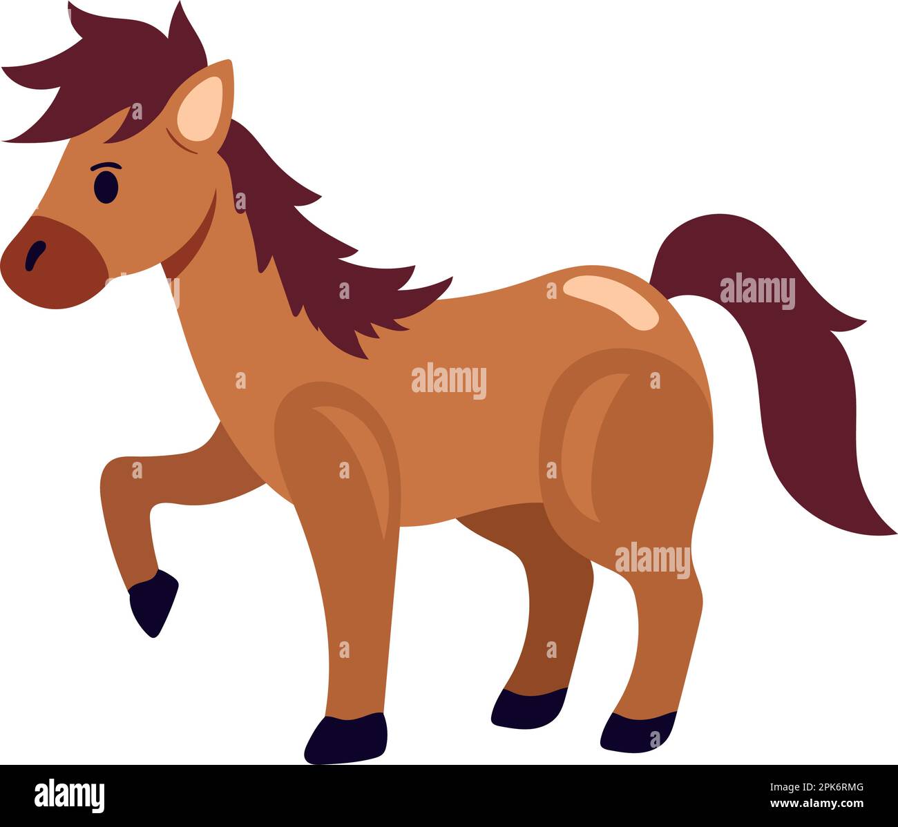 Running stallion cartoon Stock Vector Image & Art - Alamy