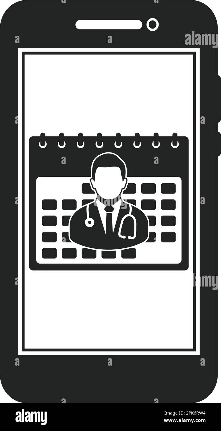 Online doctor appointment icon icon. Flat style vector EPS Stock Vector ...