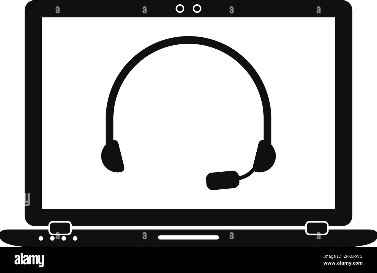 Online Customer Service Icon. Flat style vector EPS Stock Vector Image ...