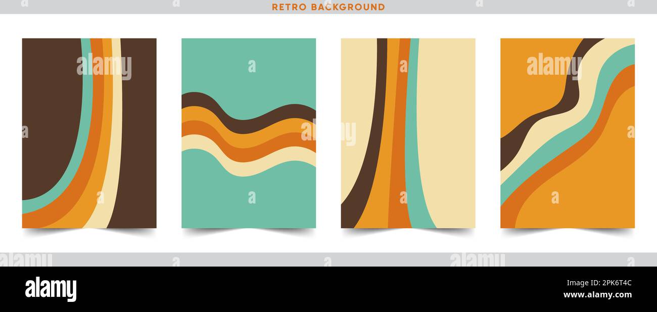 Vintage Color Backgrounds Set from the 70s Stock Vector Image & Art - Alamy