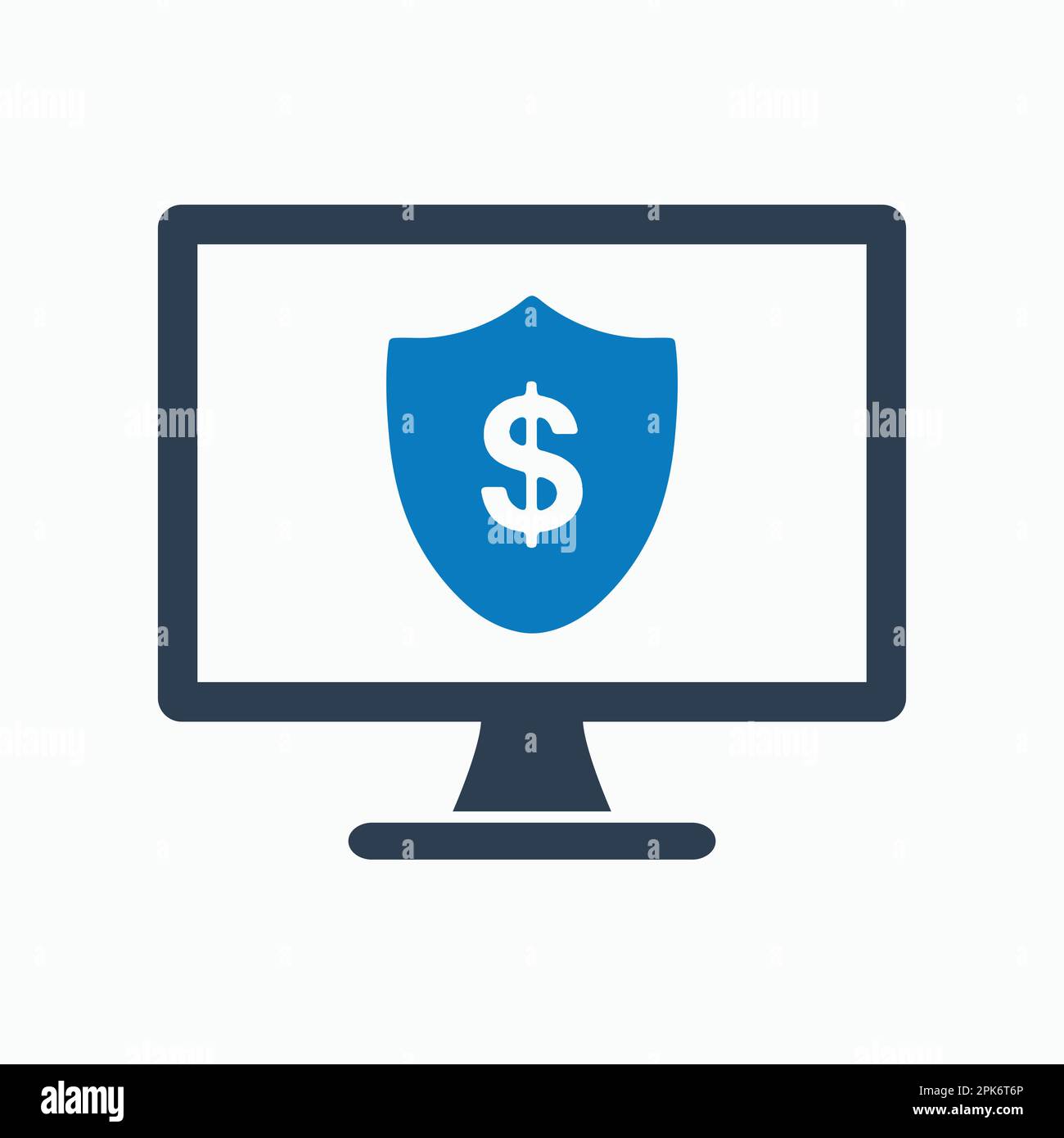 Online banking security icon. Flat style vector EPS Stock Vector Image ...