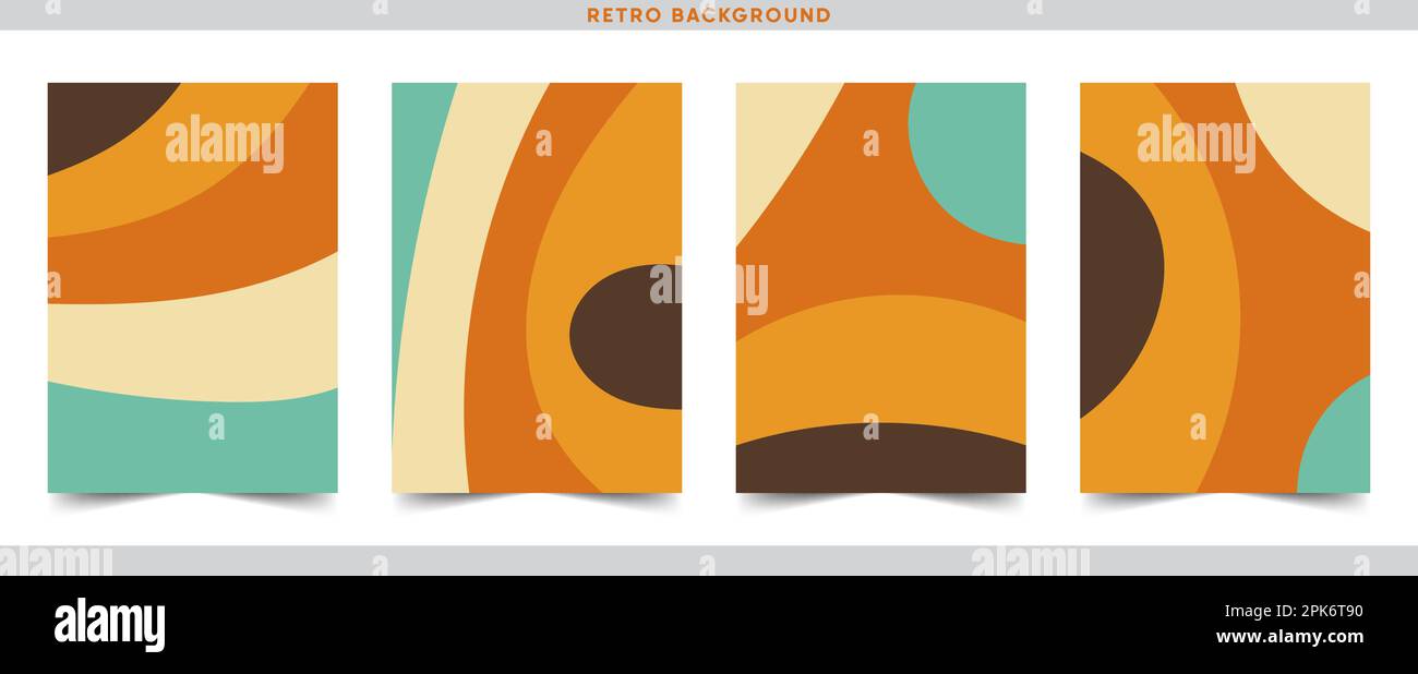 Vintage Color Backgrounds Set from the 70s Stock Vector Image & Art - Alamy