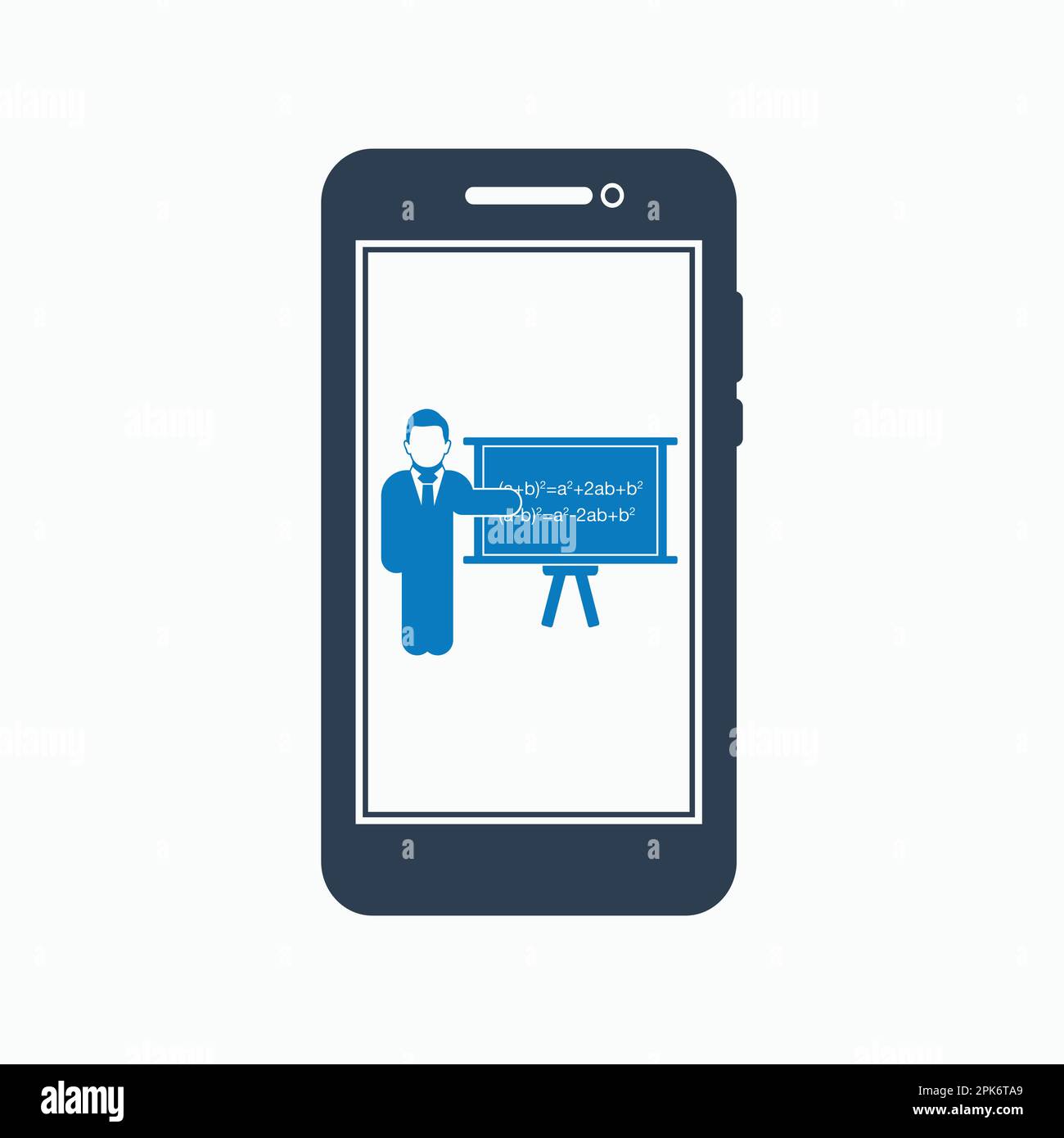 Online learning icon. Flat style vector EPS Stock Vector Image & Art ...