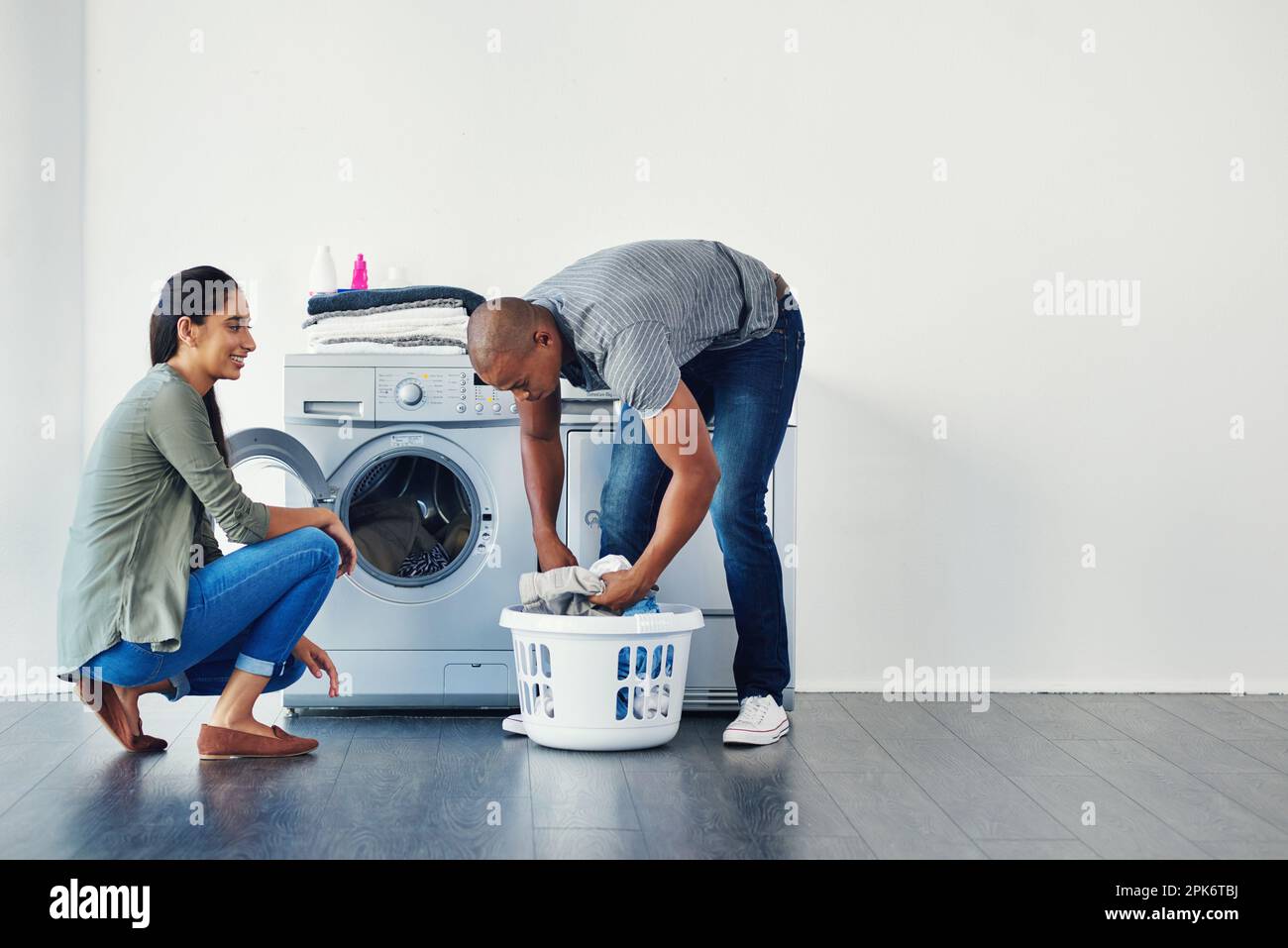 Theres something attractive about men doing chores. a young woman doing ...