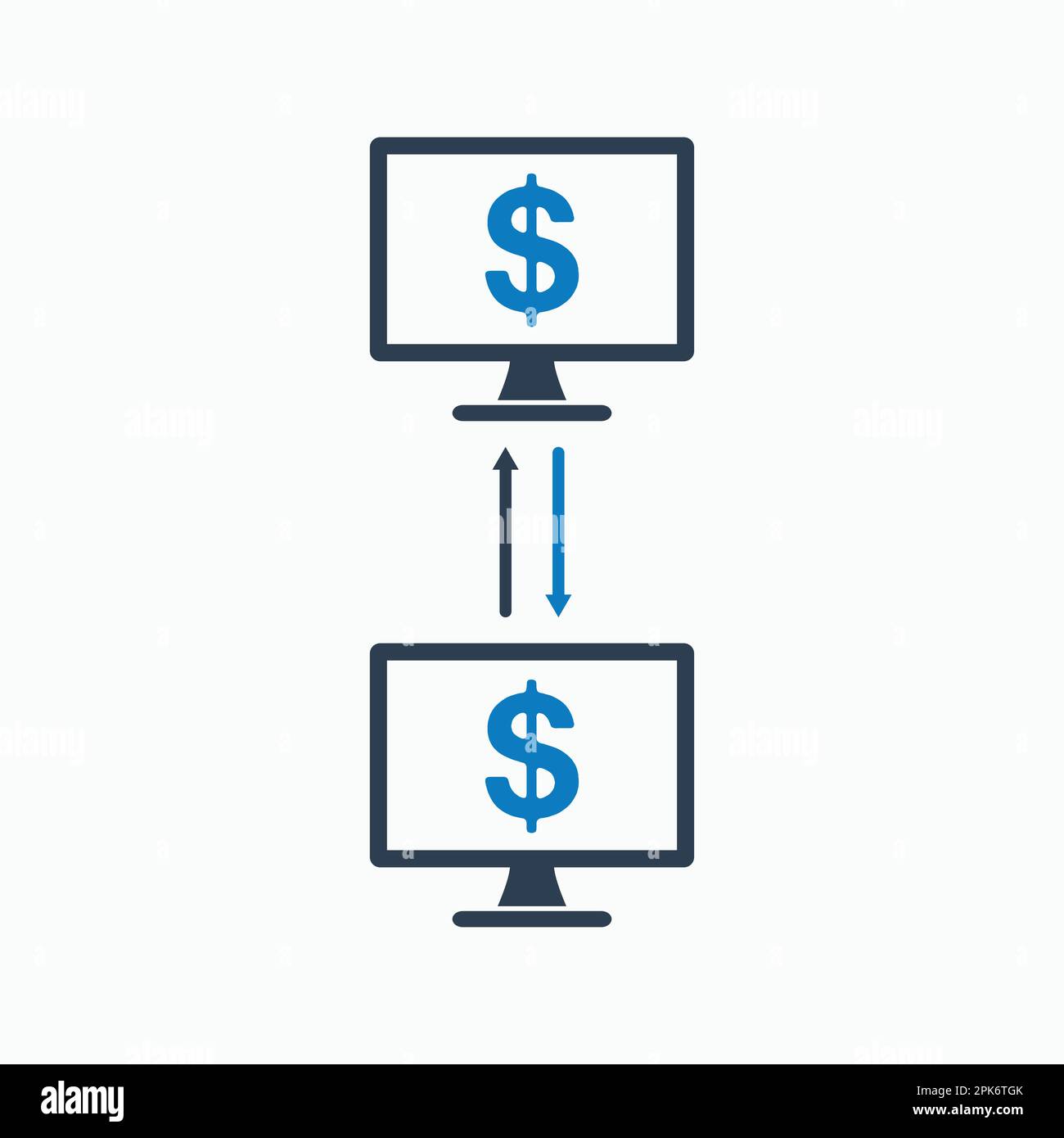 Online transaction icon. Flat style vector EPS Stock Vector Image & Art ...