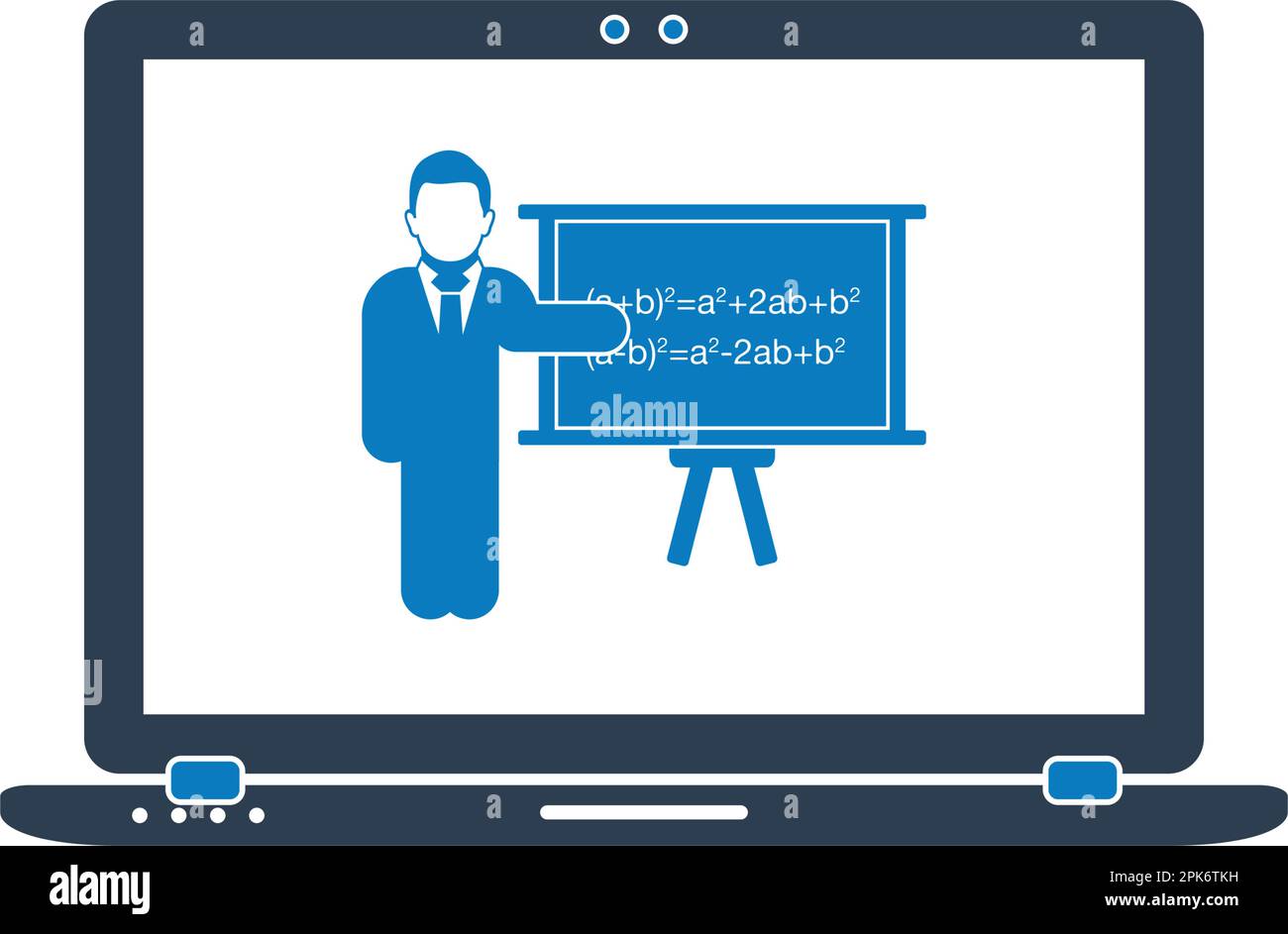 Online Trainer Icon. Flat style vector EPS Stock Vector Image & Art - Alamy