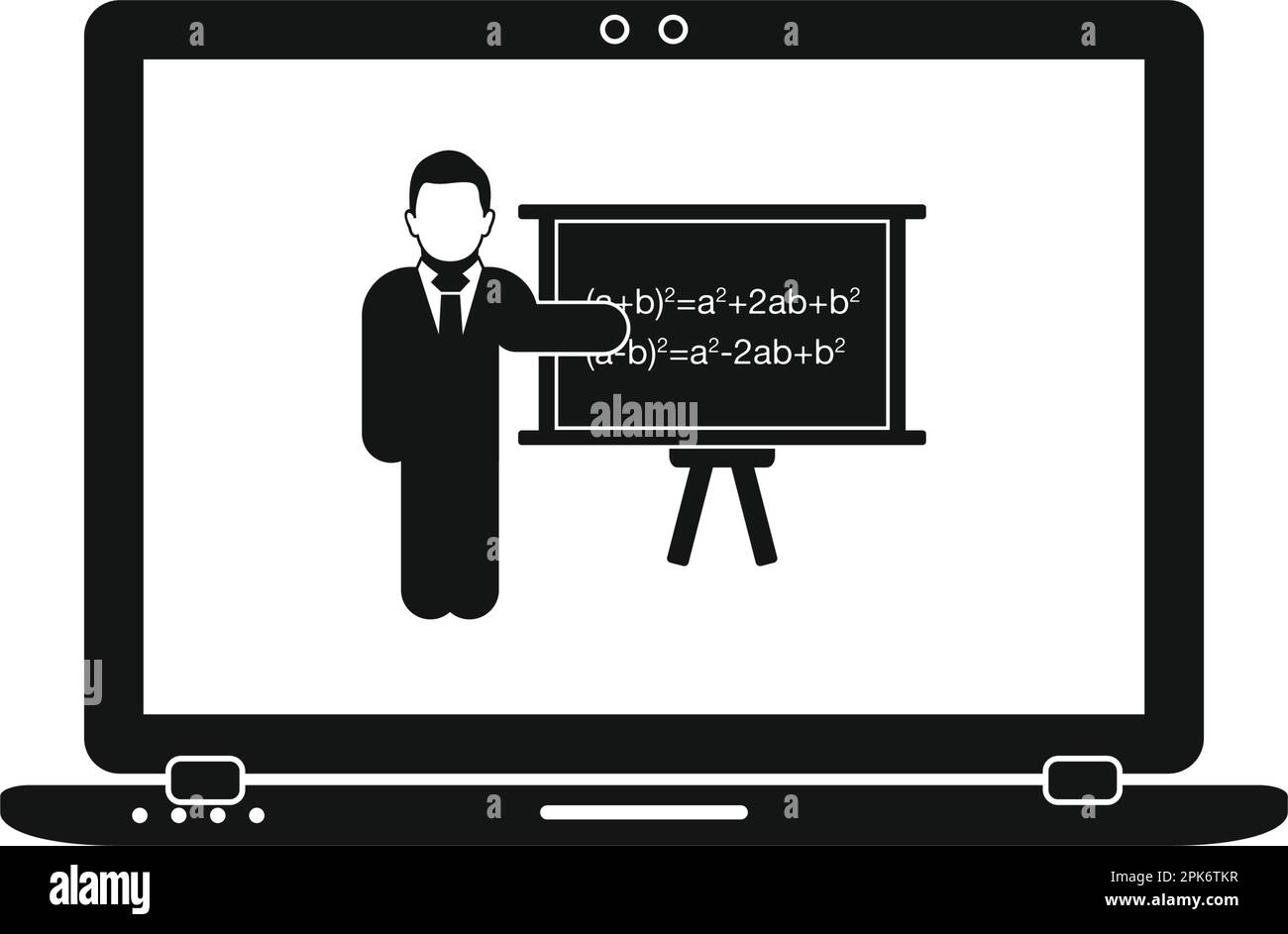 Online Trainer Icon. Flat style vector EPS Stock Vector Image & Art - Alamy