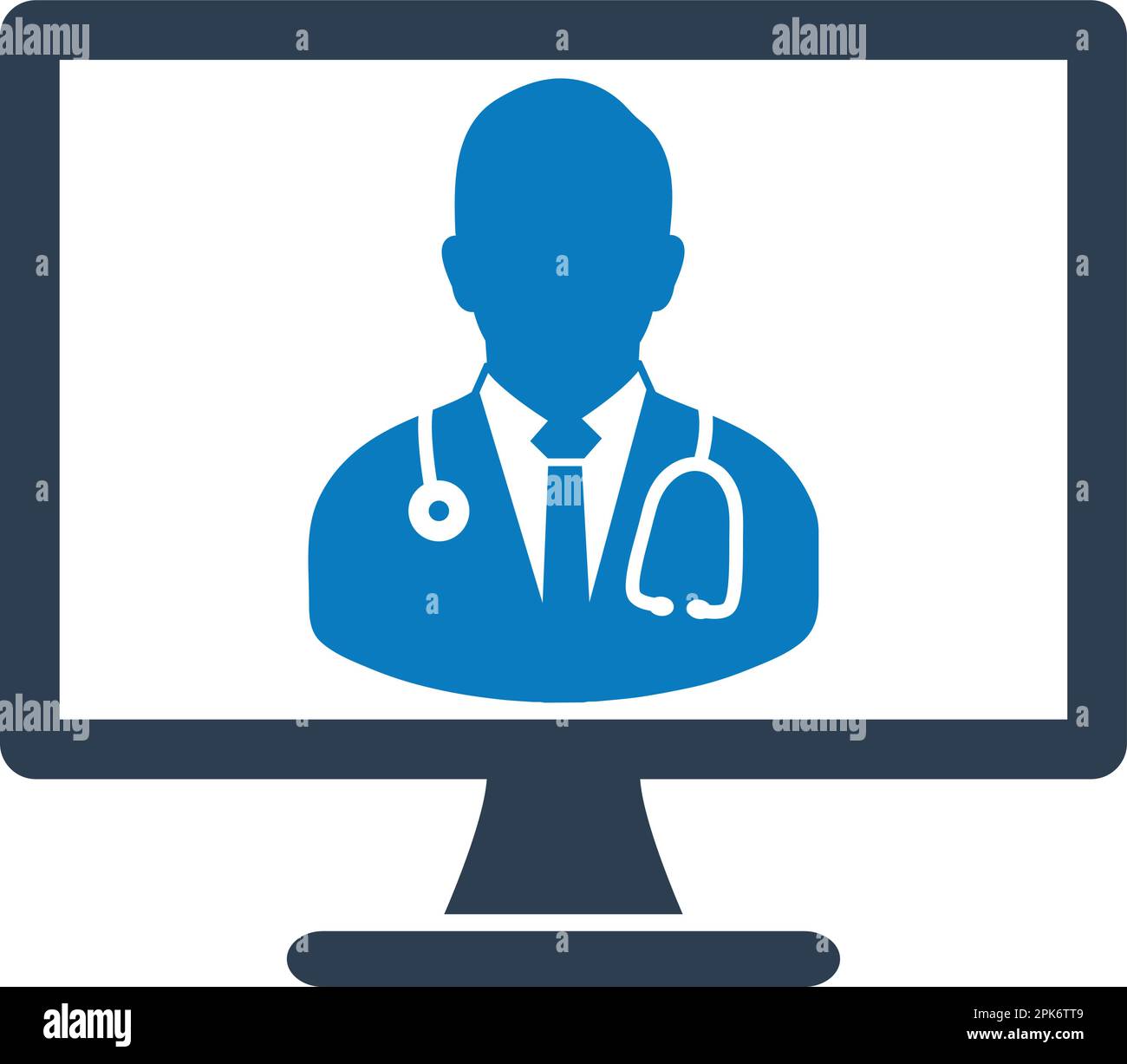 Doctor icon virtual screen Cut Out Stock Images & Pictures - Alamy